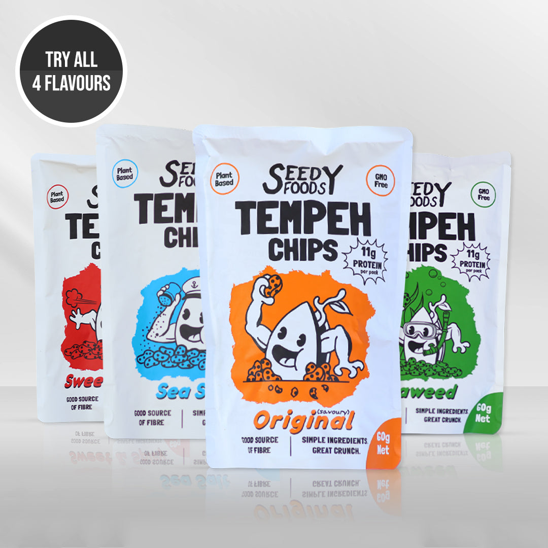Tempeh Chips - Intro Box (4 flavours) – Seedy Foods